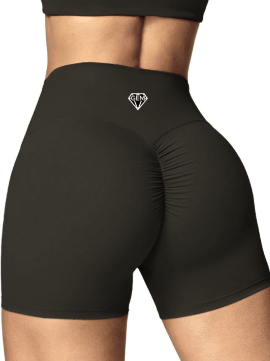 Skinflex Scrunch Shorts (black) – GEM ACTIVE